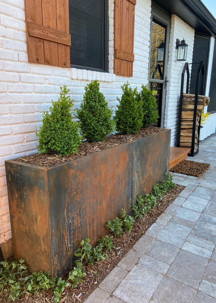 CORTEN STEEL PLANTER BOXES | DIY RUST PROCESS - It's Me, ChristyB
